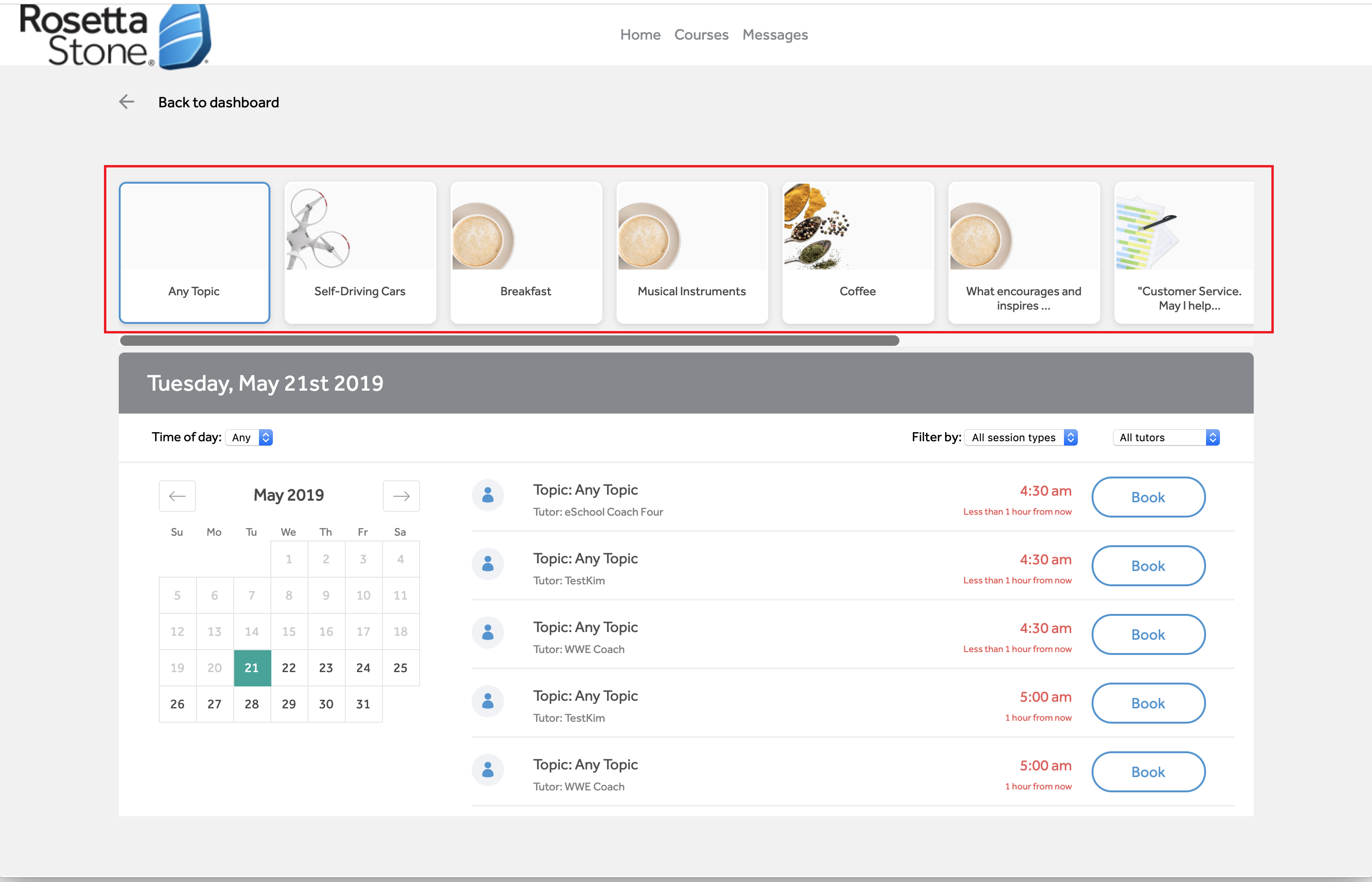 Live Tutoring in Fluency Builder | Rosetta Stone® Support