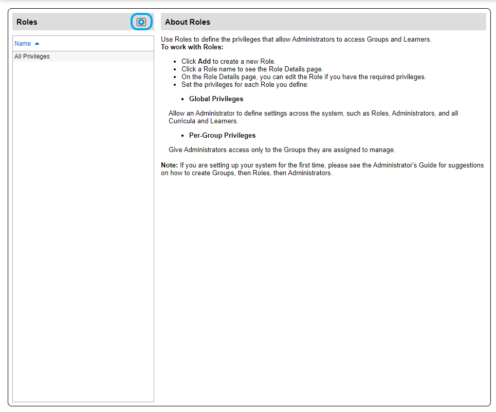 Creating an Administrator Role | Rosetta Stone® Support