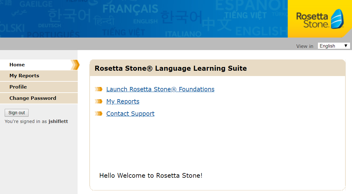 Getting Started in Rosetta Stone Foundations | Rosetta Stone® Support