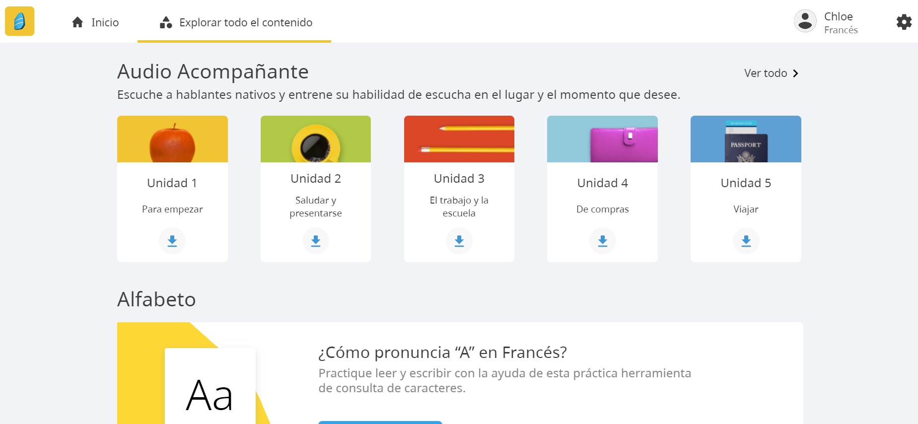 Descarga de archivos de audio complementarios | Rosetta Stone® Support