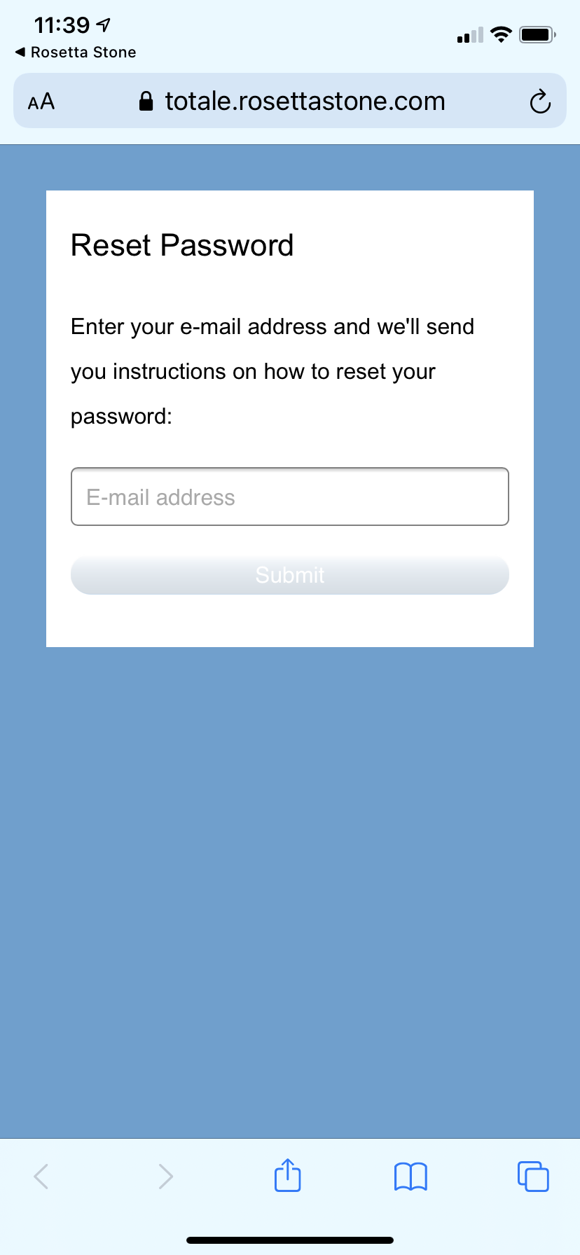 Reset or Change your Rosetta Stone Password | Rosetta Stone® Support