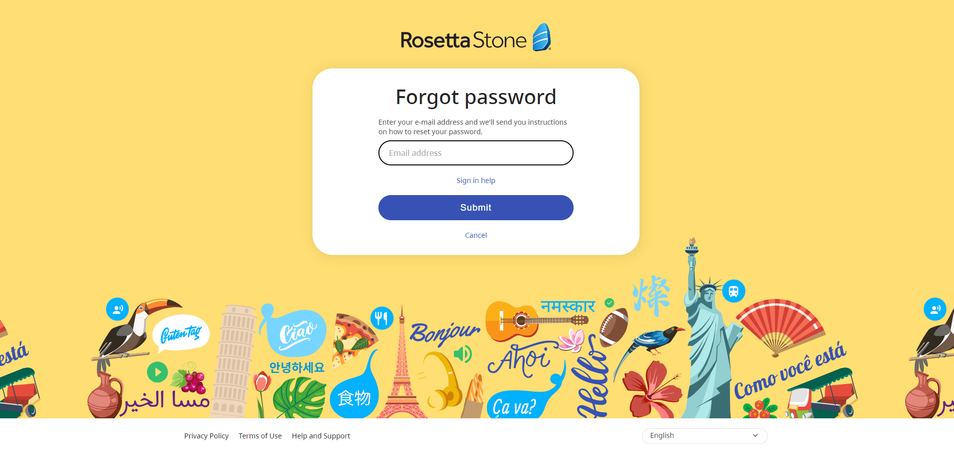 Reset or Change your Rosetta Stone Password | Rosetta Stone® Support