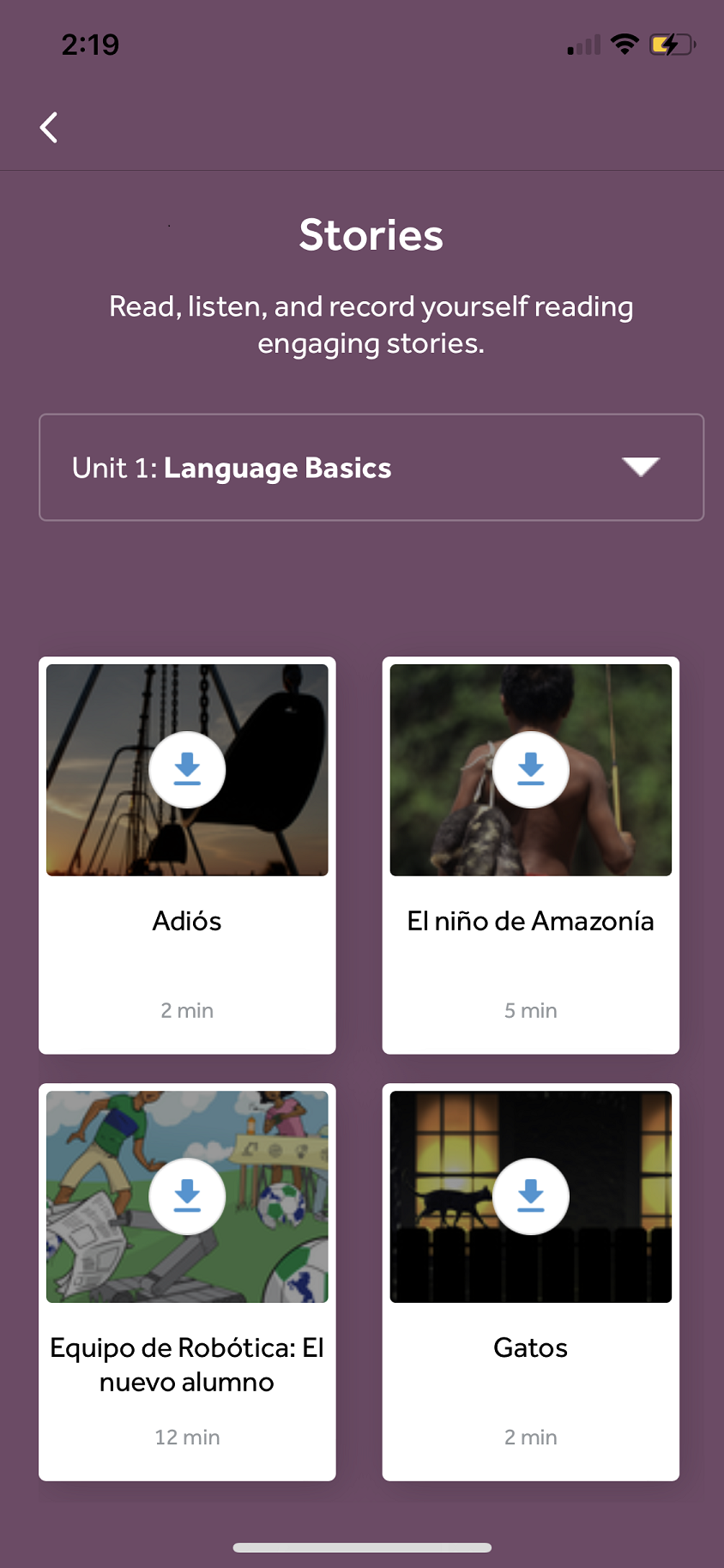 Learn About Stories | Rosetta Stone® Support