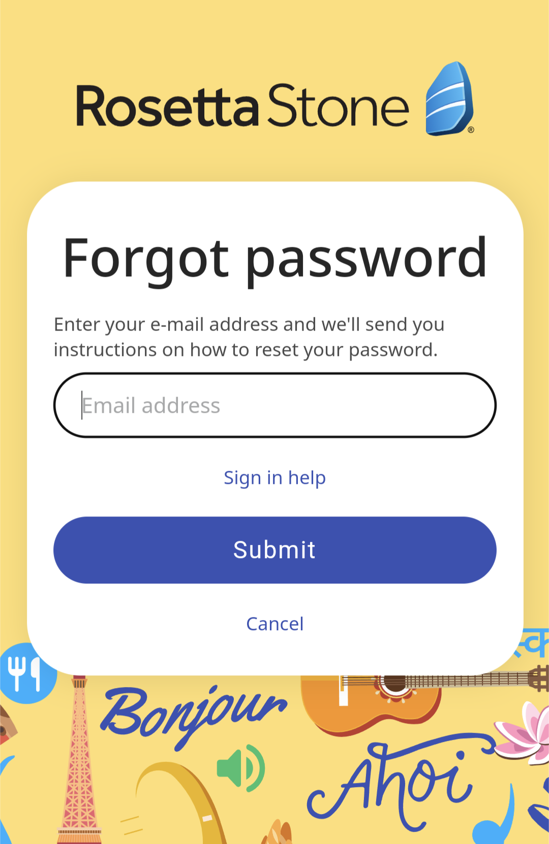 Log into rosetta stone store