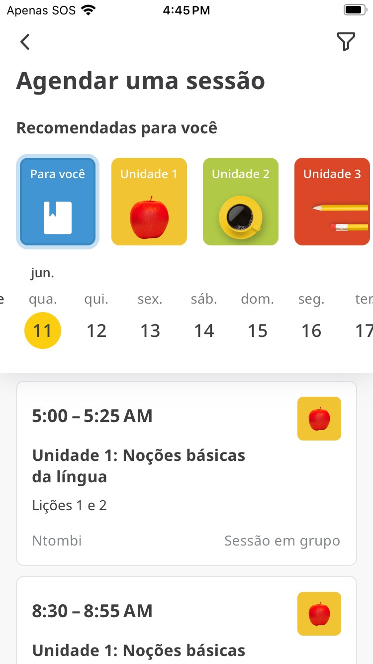 Sessões de tutoria móvel | Rosetta Stone® Support