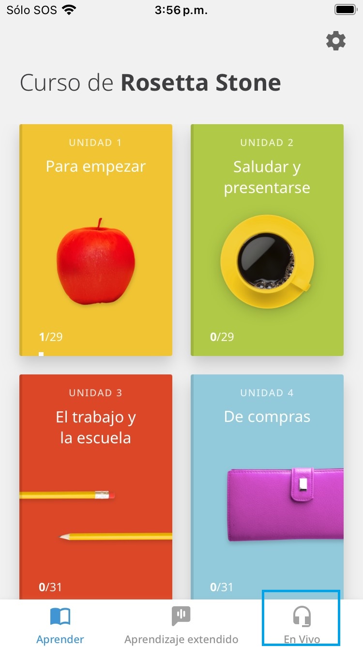 Sesiones de instrucción en vivo móvil | Rosetta Stone® Support